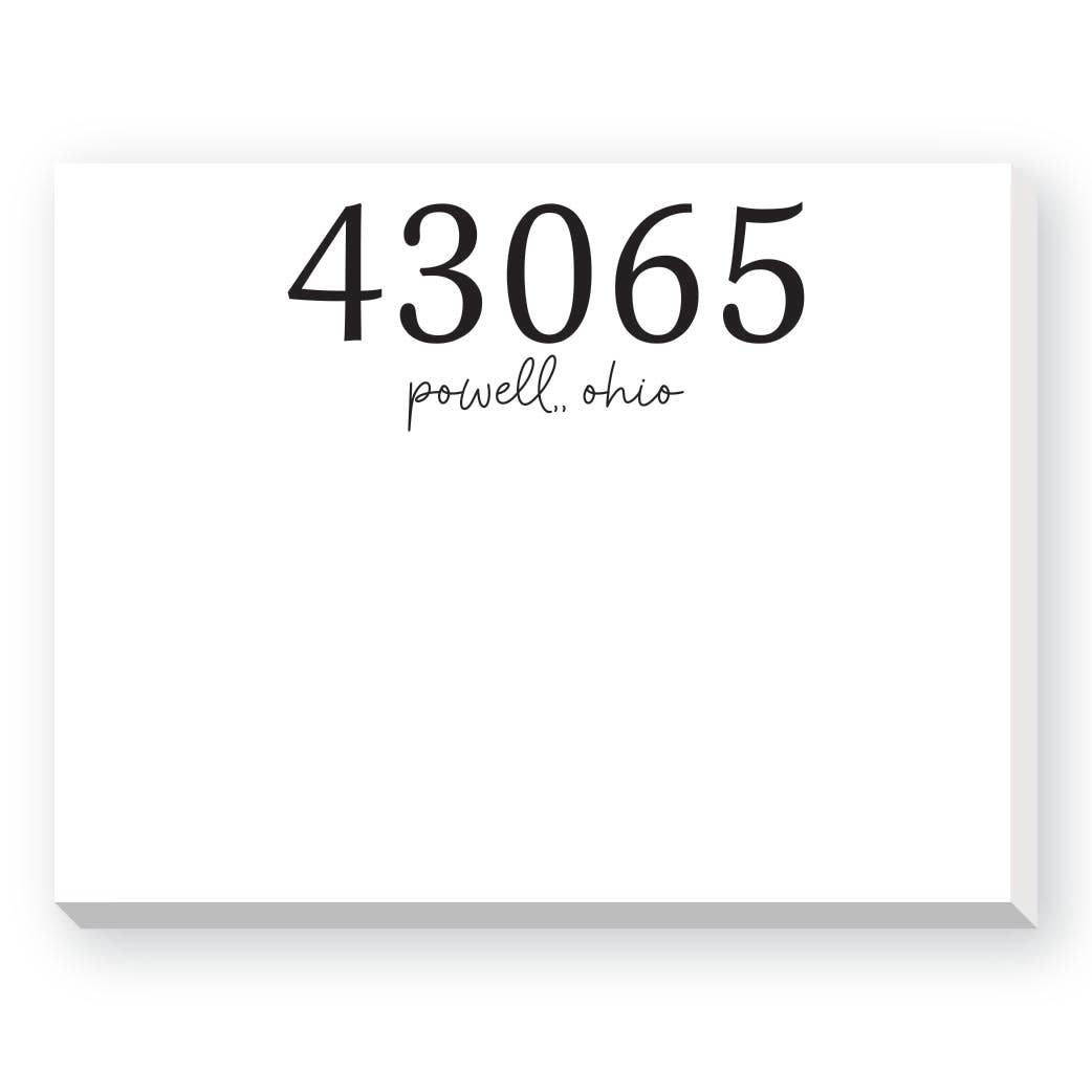 ZIP CODE DITTIE NOTEPAD: Green – The Uptown Shop
